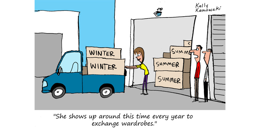 Funny Fridays: Wardrobe Storage by Kelly Kamowski | Storagefront